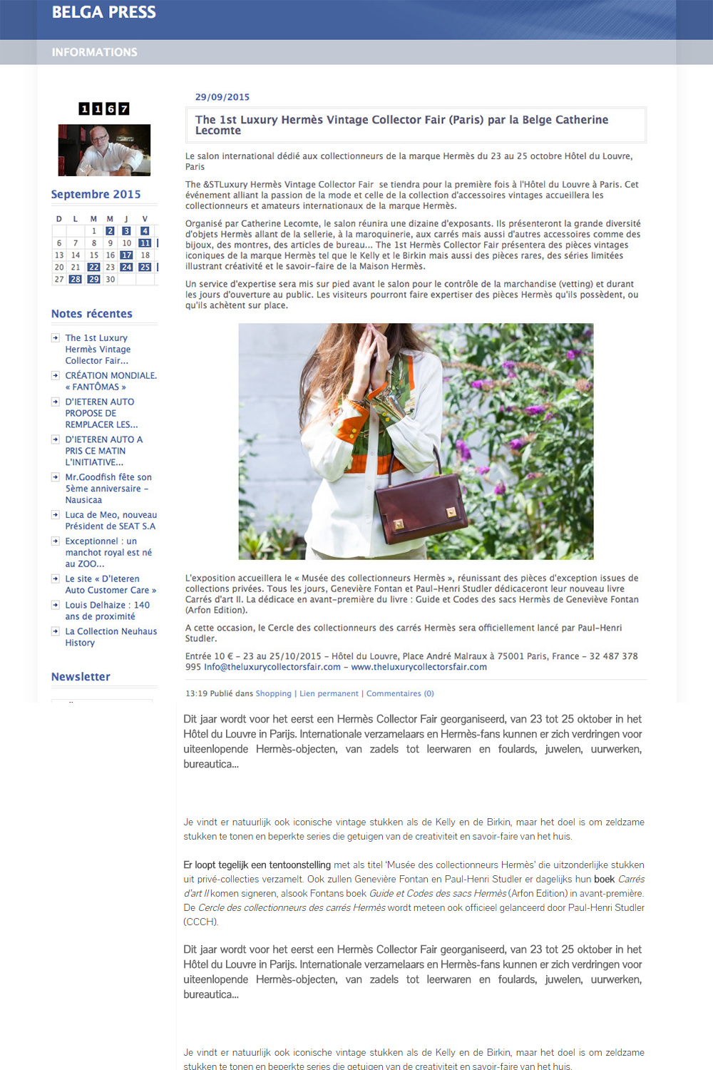 Belga press - The Vintage Collector's Fair